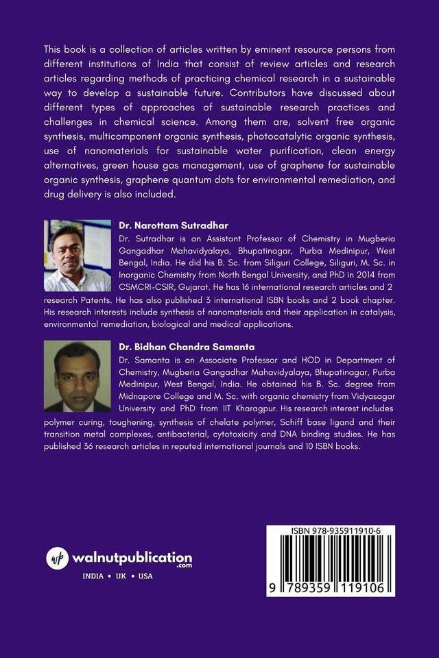 Sustainable Research Practices in Chemical Science (Ebook) | WalnutPublication